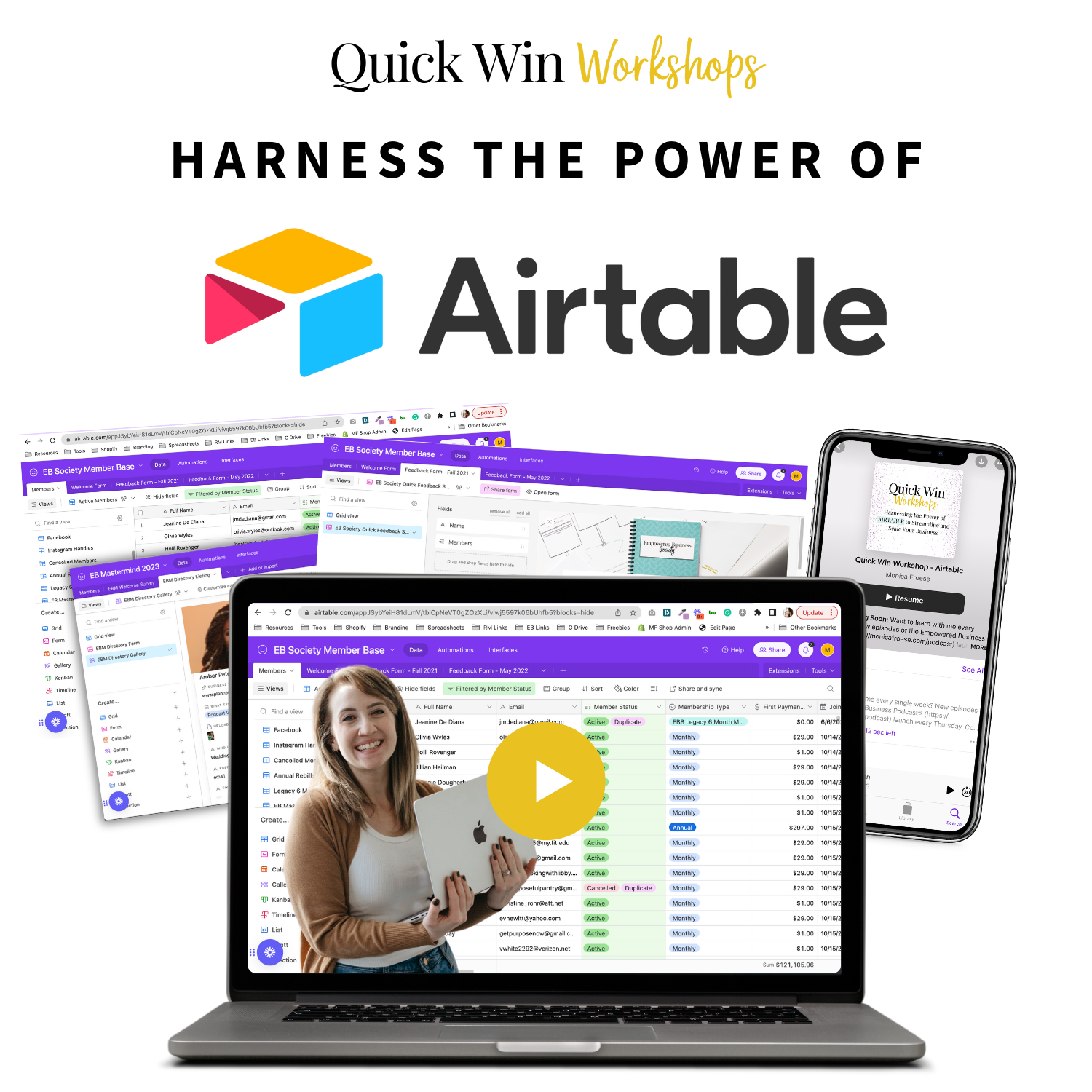 Quick Win Workshop: Harnessing the Power of Airtable to Streamline and