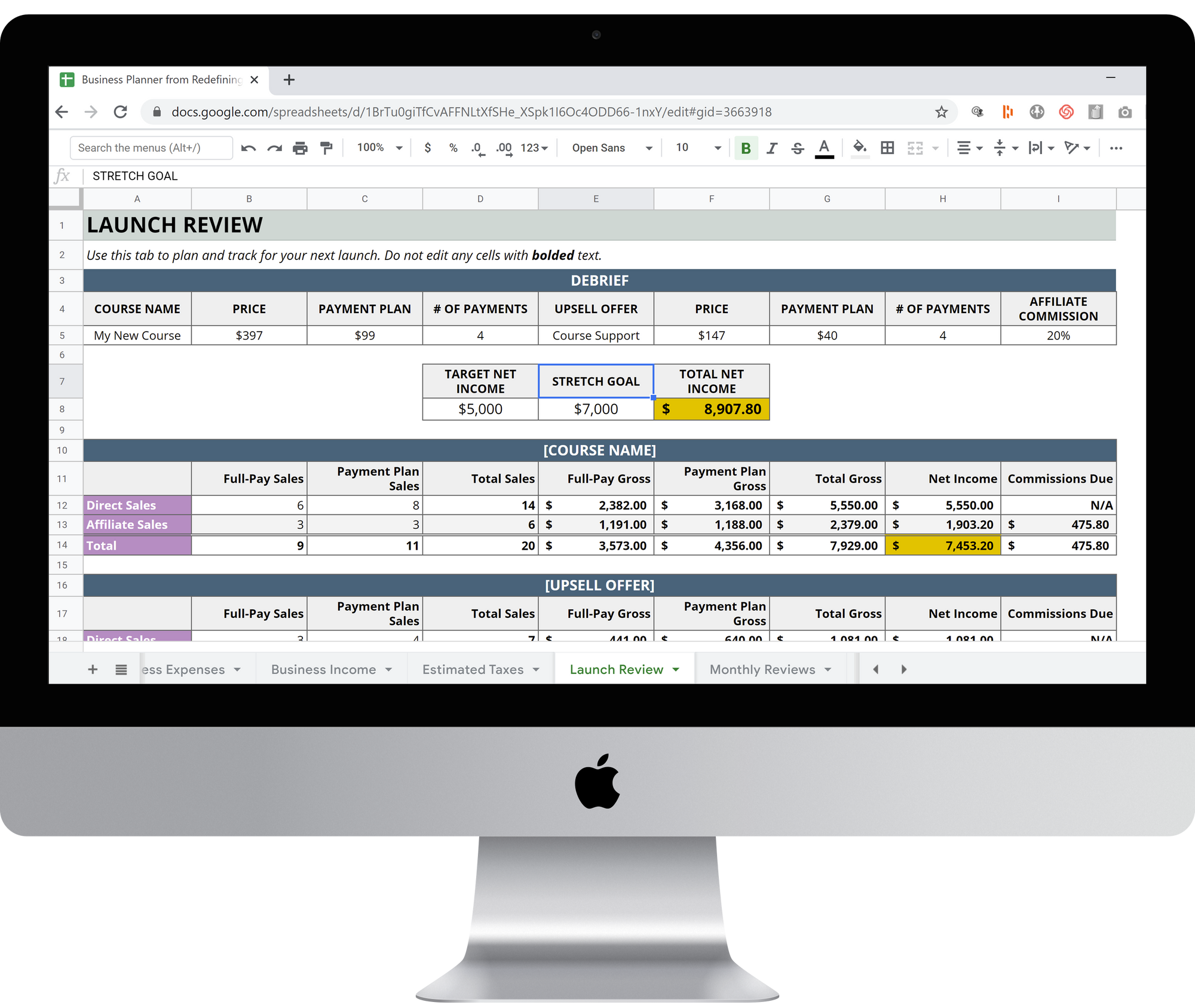 Ultimate CEO Business Planning Spreadsheet™