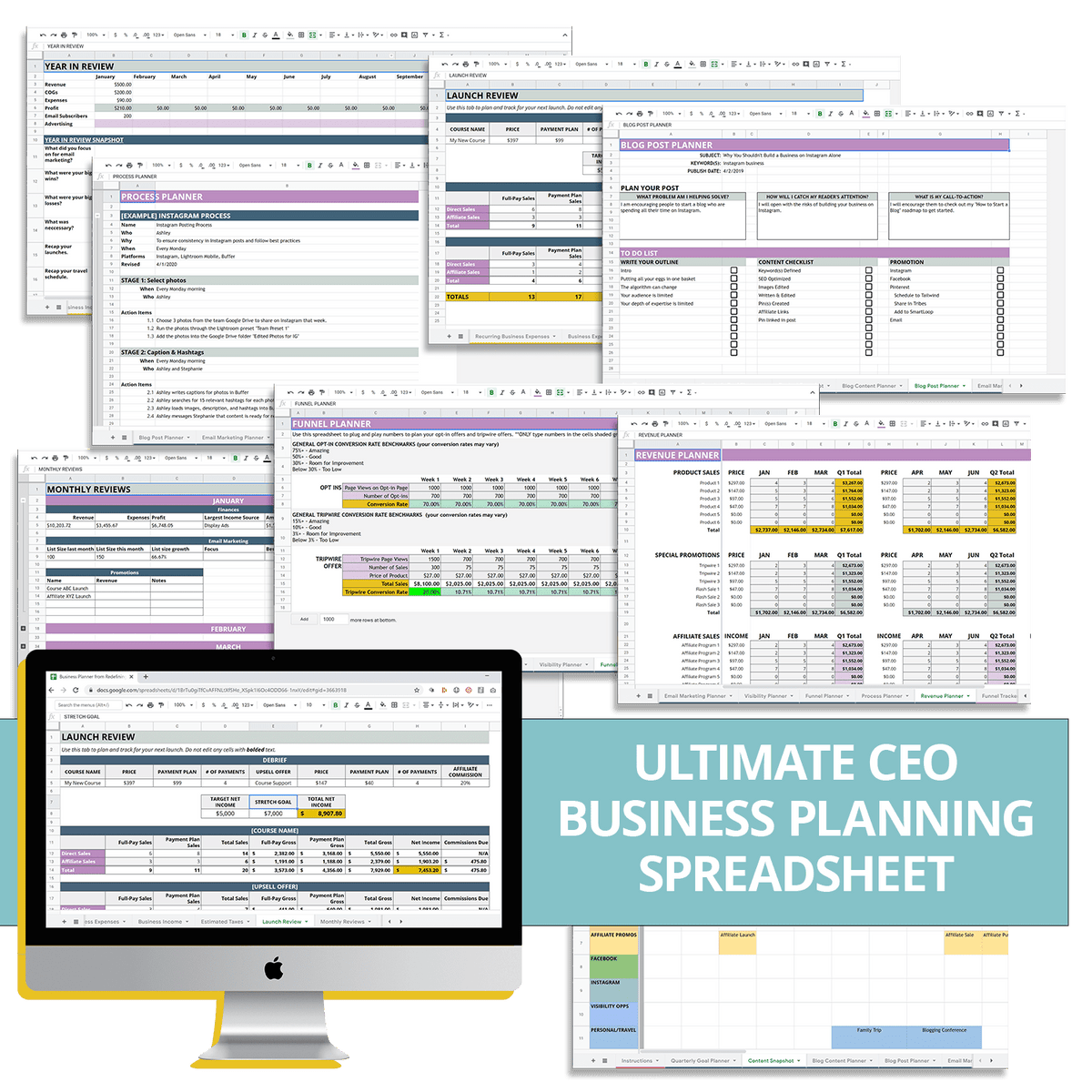 Ultimate CEO Business Planning Spreadsheet™